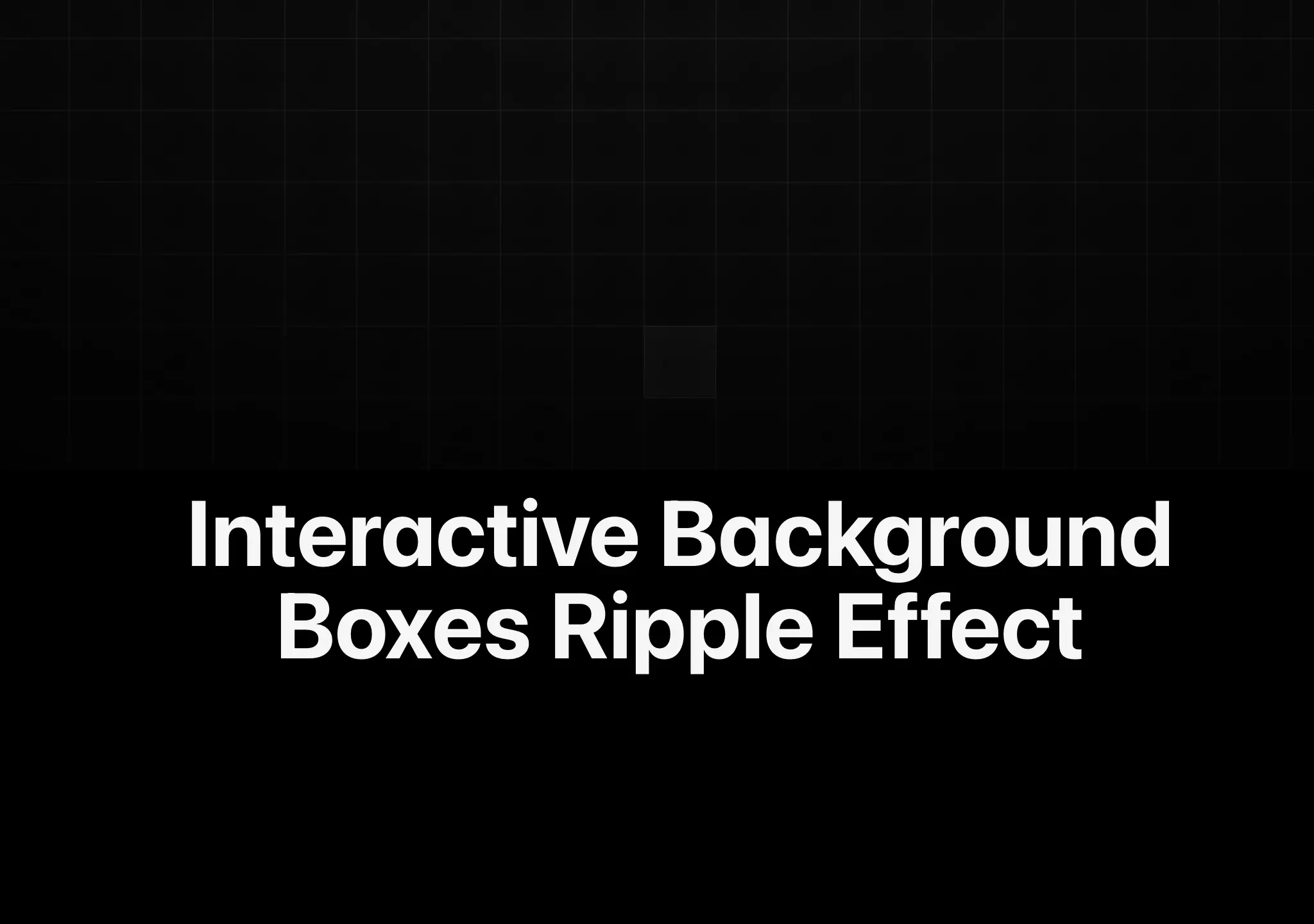 Background Ripple Effect