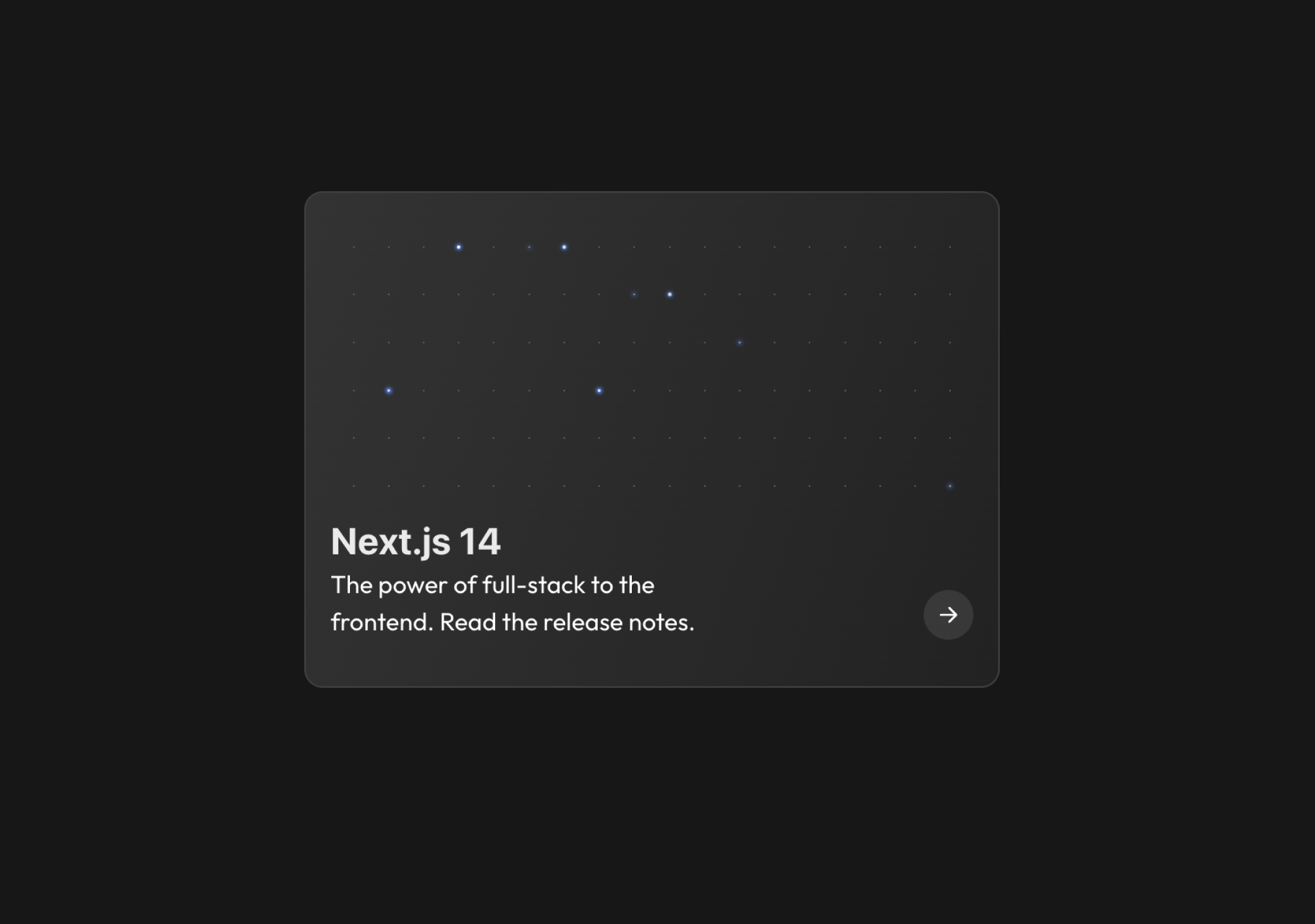 Glowing Background Stars Card